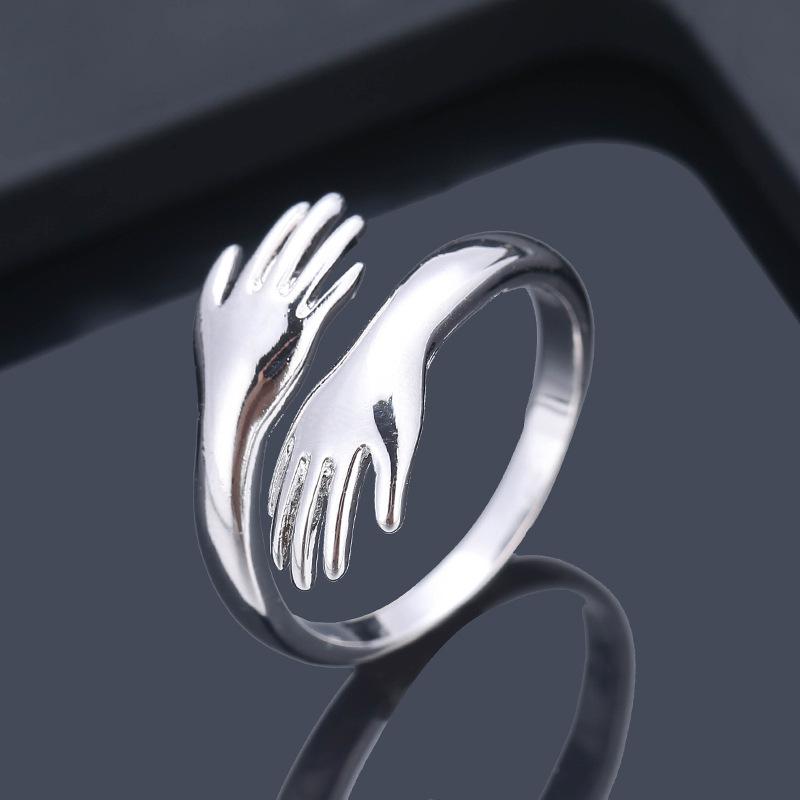 Cute Two-Hand Open Ring Exquisite Ring – byshoppy