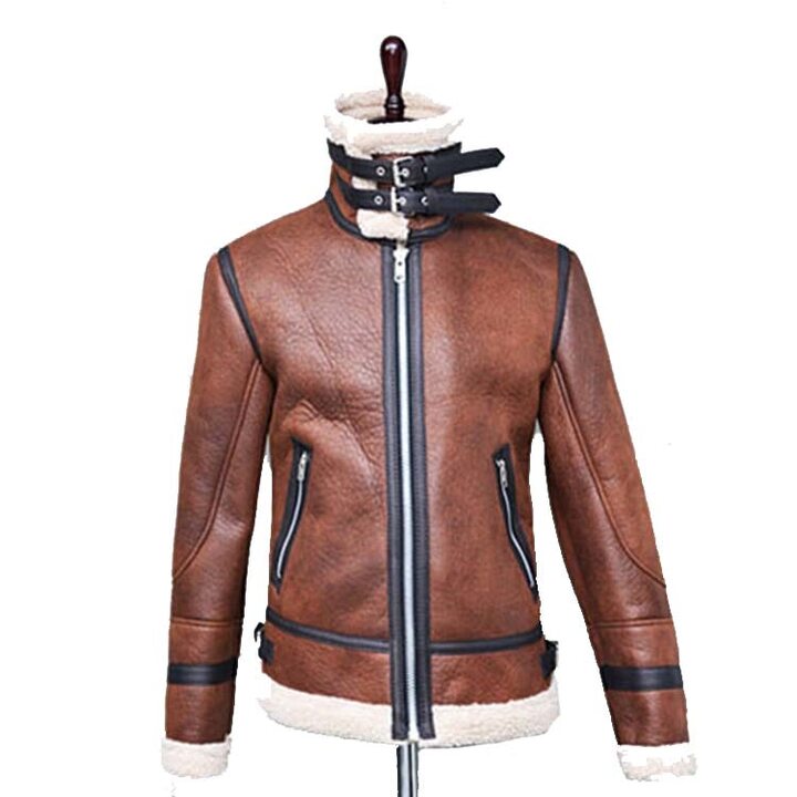 Men's Jacket Winter High-neck Warm Leather Jacket – byshoppy