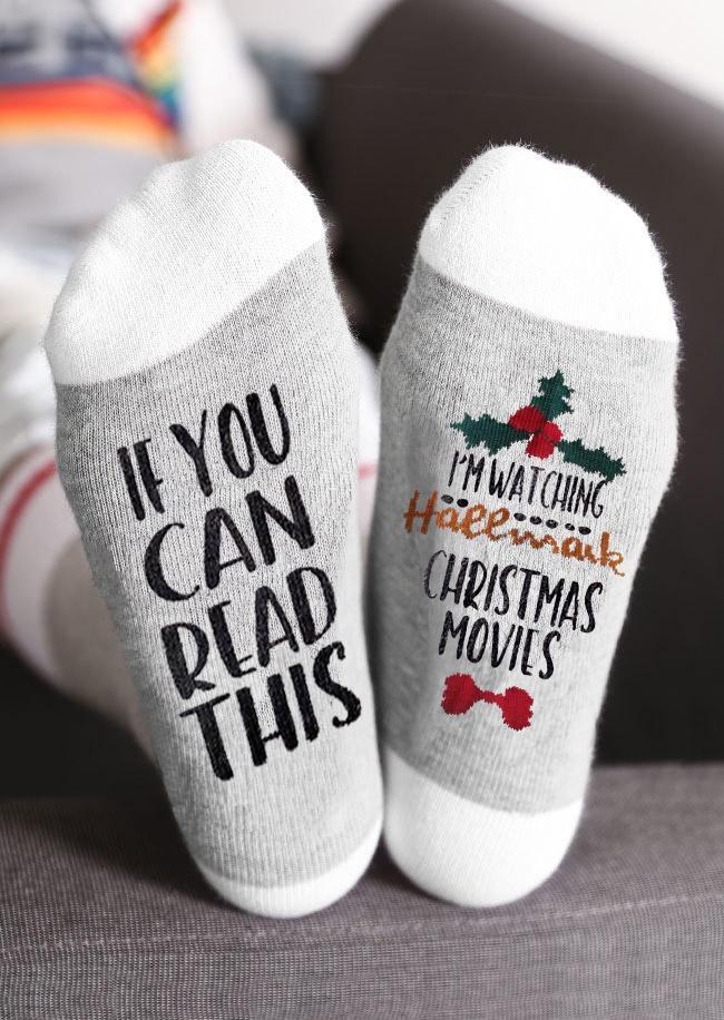 I'm Watching Hallmark Christmas Movie Socks – byshoppy