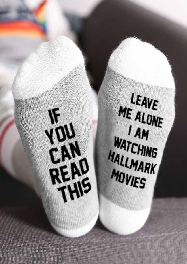 Leaving Me Alone I Am Watching Hallmark Movies Socks – byshoppy