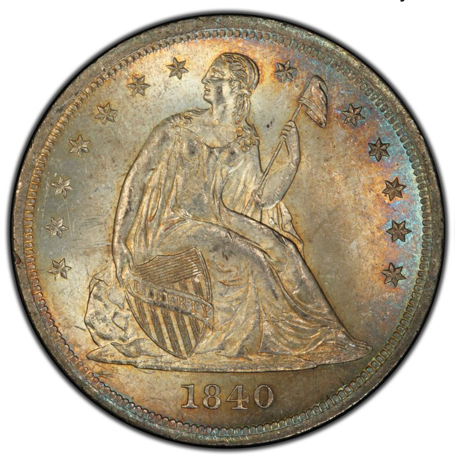 1840 Seated Liberty Silver $1 Dollar – byshoppy