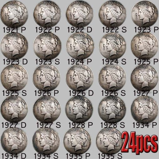 The Complete Collection of 1921~1935 Peace Dollars – byshoppy